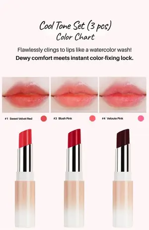 SIIA COSMETICS 3-pc. Water Jelly Lip Tint Set - Cool Tone Set