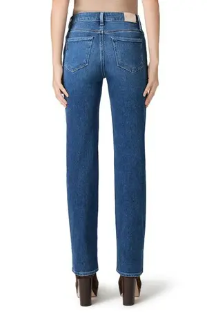 Paige Mason Mid Rise Ankle Straight Leg Jeans