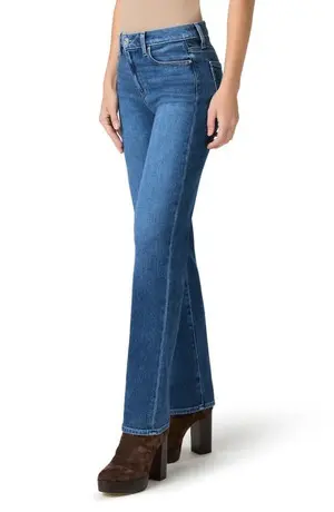 Paige Mason Mid Rise Ankle Straight Leg Jeans