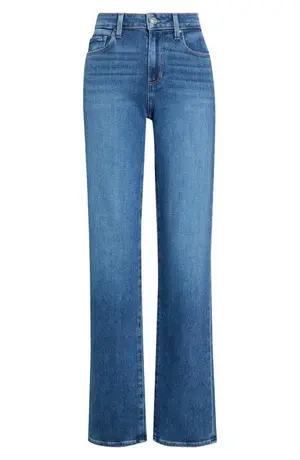 Paige Mason Mid Rise Ankle Straight Leg Jeans