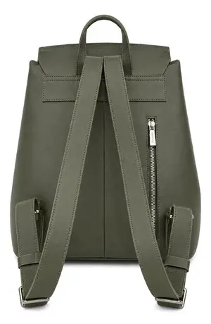 Écotorie Cotérie Clementine Leather Backpack - Dark Moss