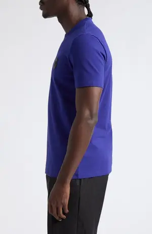 Versace Leather Medusa Patch Stretch Cotton T-shirt