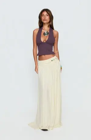 Princess Polly Velvet Storm Maxi Skirt