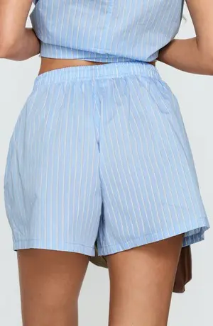 Princess Polly Carambola Striped Mid Rise Shorts