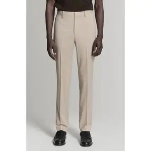 Mango Super Slim Fit Stretch Suit Pants - Beige