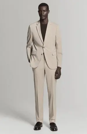 Mango Super Slim Fit Stretch Suit Pants