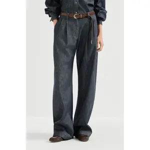 Brunello Cucinelli Pleated Jeans For Women