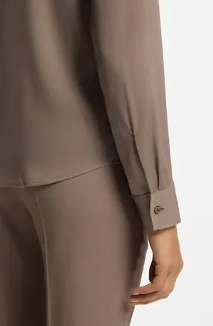 BOSS Banorah Stretch Silk Top