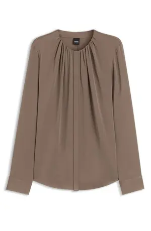 BOSS Banorah Stretch Silk Top