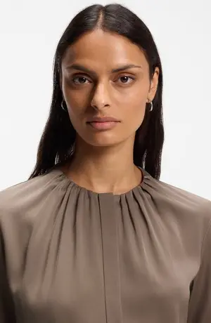 BOSS Banorah Stretch Silk Top