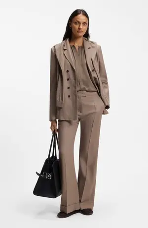BOSS Banorah Stretch Silk Top