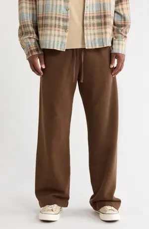 PACSUN Jeri Extreme Baggy Fleece Sweatpants - Brown