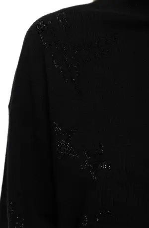 Zadig&Voltaire Souly Cashmere Turtleneck Sweater With Embellishments