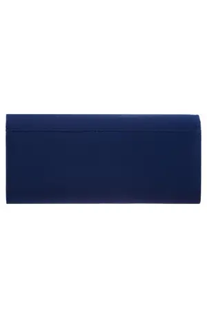 Nina Aurella Crystal Trim Clutch - Navy
