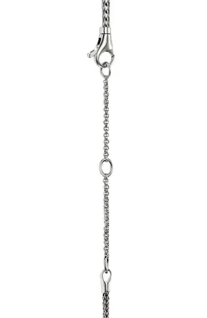 John Hardy Sterling Swiss Blue Topaz Icon Necklace