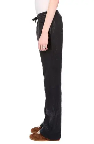 Zadig&Voltaire Pocha Crushed Lambskin Joggers - Black