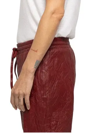 Zadig&Voltaire Pocha Crushed Lambskin Joggers