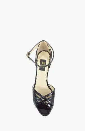 CAVALINHO Shimmering Platform Stiletto Sandals With Adjustable Ankle Buckle