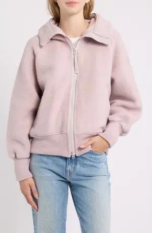 Canada Goose Chilliwack Kind Fleece Bomber Jacket - Lucent Rose