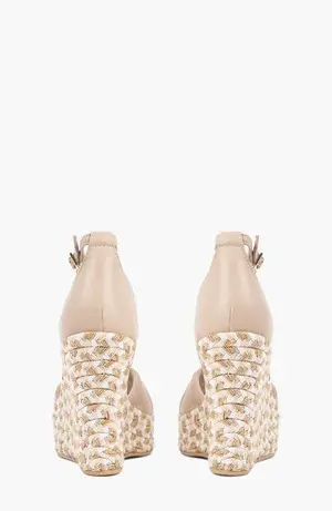 CAVALINHO Golden Breeze Wedge Sandals With Bow Detailing - Beige
