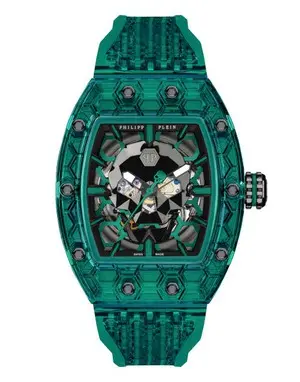 Philipp Plein Crypto King Atomic Emerald Watch - Green