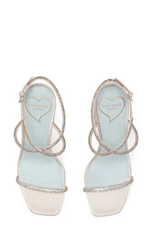 Kate Spade New York Say I Do Embellished Block Heel Sandals