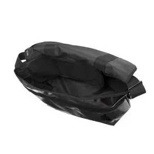 MANHATTAN PORTAGE Vinyl Vintage Messenger Bag - Black