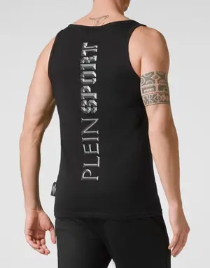PLEIN SPORT Tank Top Tiger - Black/black