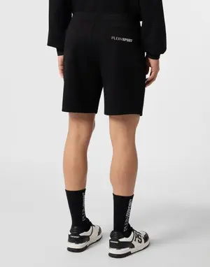 PLEIN SPORT Jogging Shorts Chrome Scratch