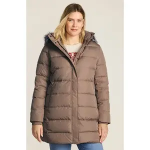 LANDS' END Tall Max 600 Down Puffer Coat - Cocoa