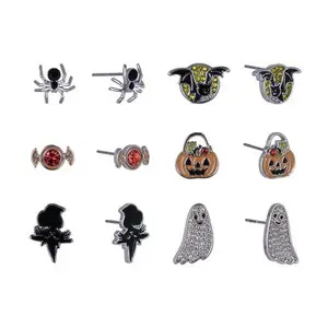 HALLMARK Halloween Stud Earring Set - Orange
