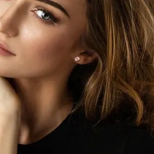 JULIANNA B. Oval Solitaire Stud Earrings 14k