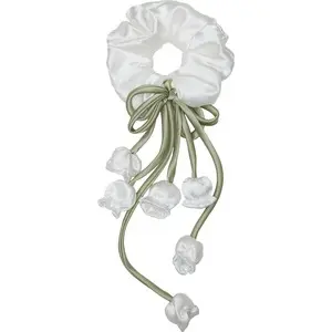 OLAH Lily Of The Valley Silk Hair Tie Scrunchie