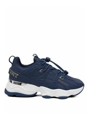 PLEIN SPORT Runner Beast X-01 Nappa Sneakers - Darkblue