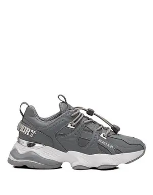 PLEIN SPORT Runner Beast X-01 Nappa Sneakers - Grey