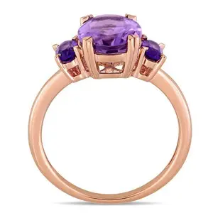 JULIANNA B. 14k Rose Gold Oval Three-stone Ring
