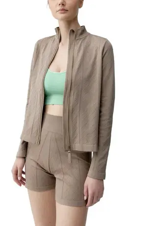 BORN LIVING YOGA Seamless Zip-up Jacket
