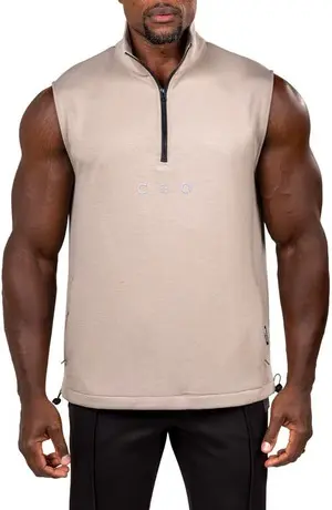 MACEOO Athletic Quarter Zip Pullover - White