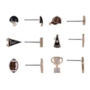 HALLMARK Game Day Football Themed Stud Earring Set