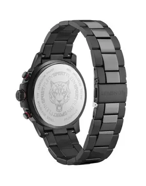 PLEIN SPORT Chronorace Stainless Steel Watch - Black/red
