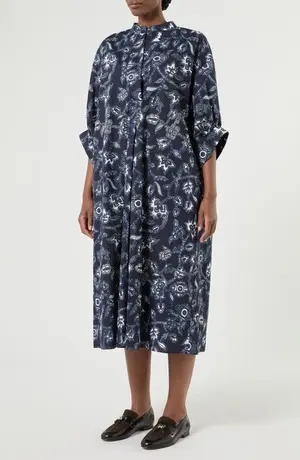 MARINA RINALDI Floral Print Maxi Dress