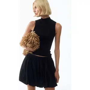 H&M Viscose Mock Turtleneck Top
