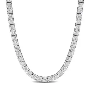 JULIANNA B. 1-7/8 Ctw Lab-grown Diamond Tennis Necklace - Sterling Silver