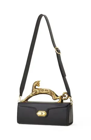 LANVIN Leather Pencil Cat Bag
