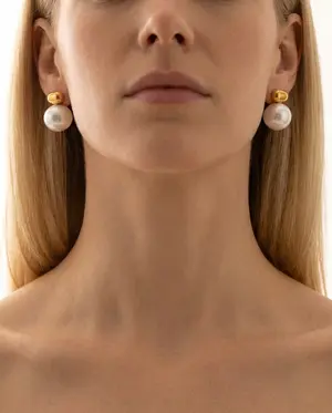 JOEY BABY Big Freshwater Pearl Earrings