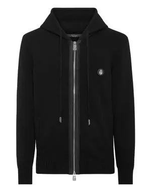 BILLIONAIRE Knit Hoodie - Black