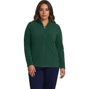 LANDS' END Fleece Full Zip Jacket - Pine