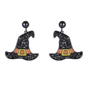 HALLMARK Halloween Witch Hat Statement Earrings