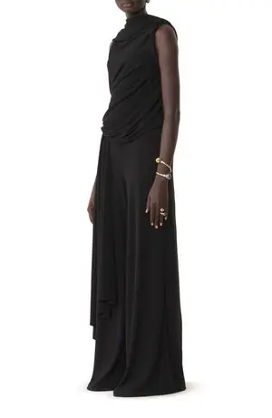 LANVIN Draped Jumpsuit In Crepe Jersey