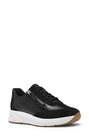 Clarks Code R Run Sneaker With Side-zip Closure - Black Combi